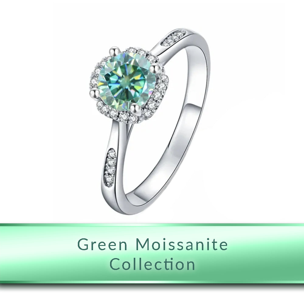 Green Moissanite Collection – Gems and Stuff