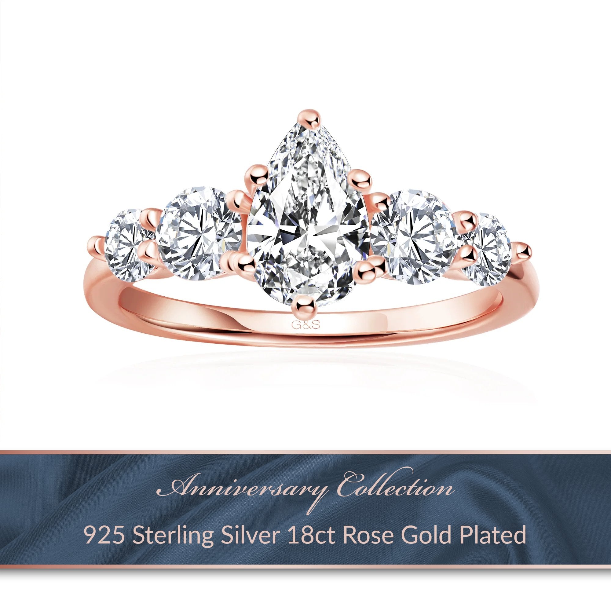 Engagement Rings - 18ct Rose Gold Plated – Gems and Stuff