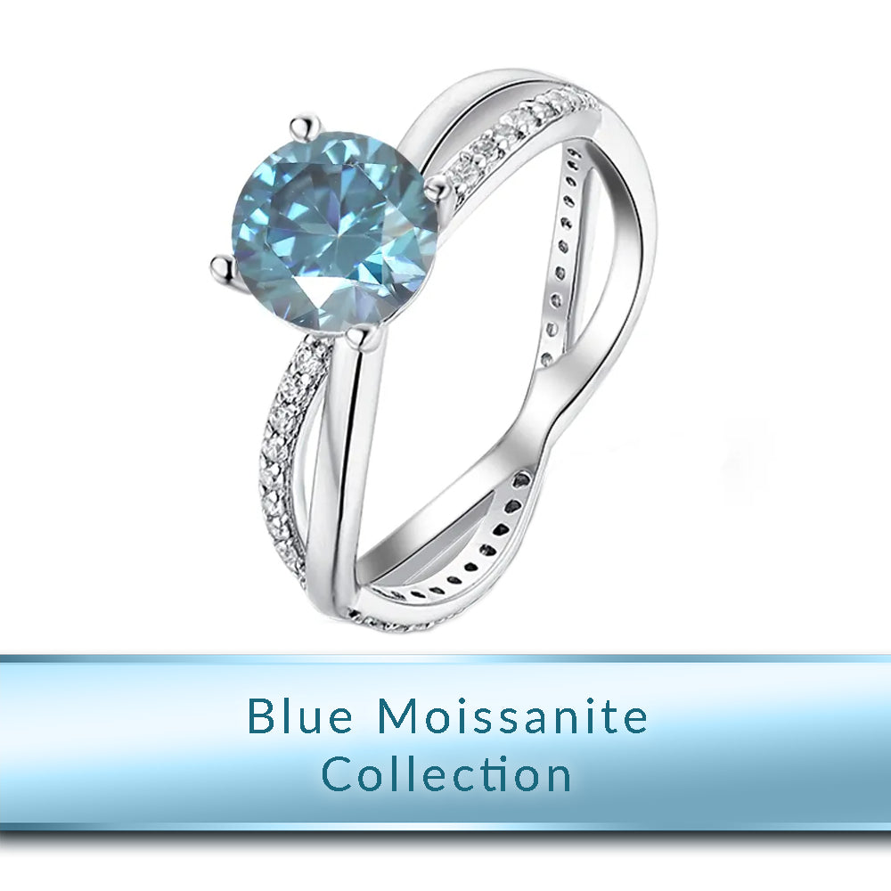 Blue Moissanite Collection – Gems and Stuff
